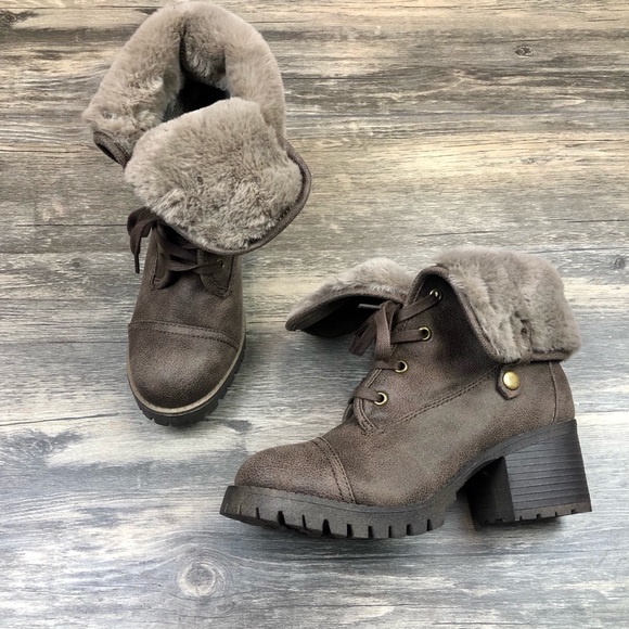 BAMBOO | Shoes | Brown Combat Boots | Poshmark